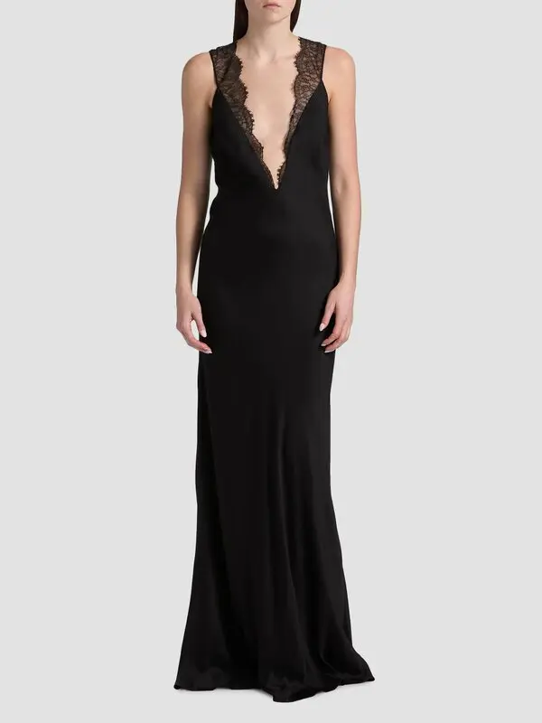 Brandon Maxwell The Malone Lace-trim Gown
