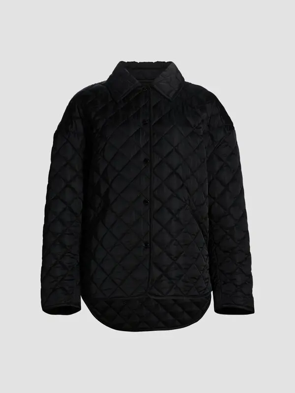 TOTEME Collared Quilted Jacket - Black