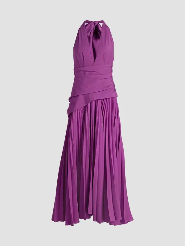 Acler Kerrison Pleated A-line Maxi Dress