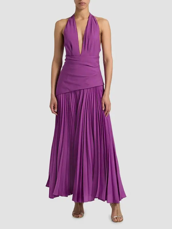Acler Kerrison Pleated A-line Maxi Dress