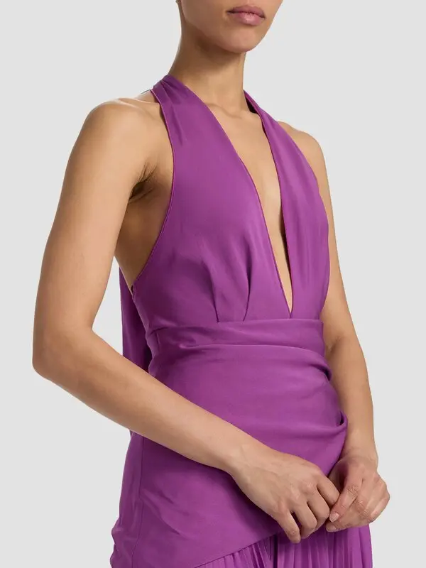 Acler Kerrison Pleated A-line Maxi Dress
