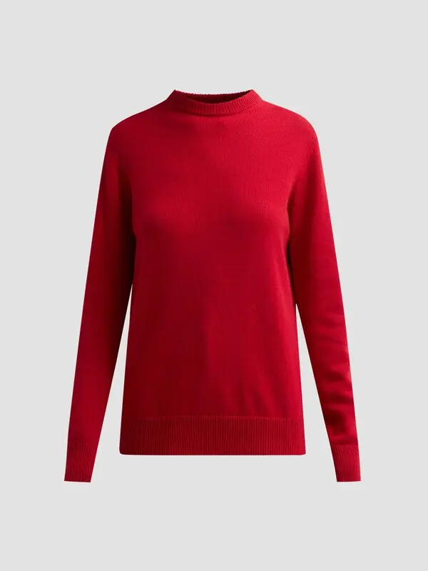 Michael Kors Wool-silk-cashmere Knit Crewneck Sweater