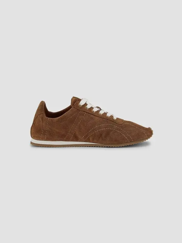 TOTEME Flex Low-top Suede Sneakers - Copper