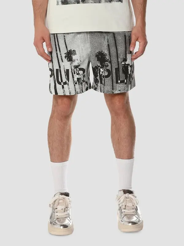 PURPLE BRAND All Around Graphic Logo Shorts