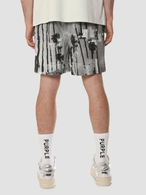 PURPLE BRAND All Around Graphic Logo Shorts