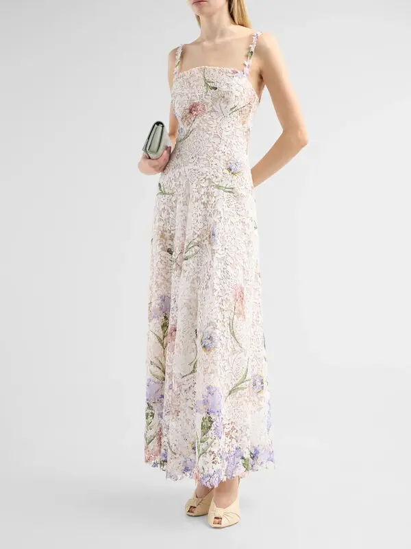 Oscar De La Renta Resort Iris Lace Day Dress