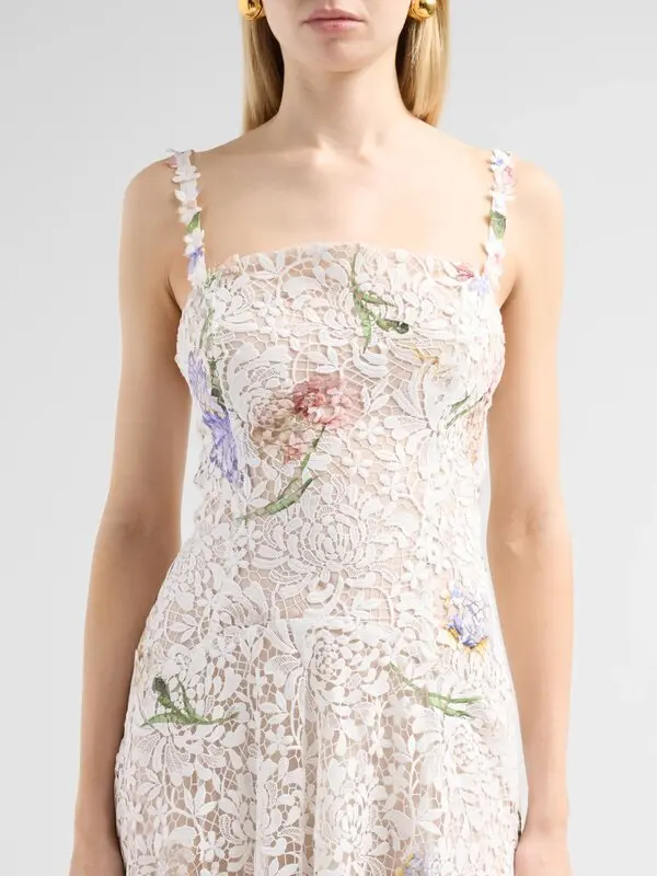 Oscar De La Renta Resort Iris Lace Day Dress