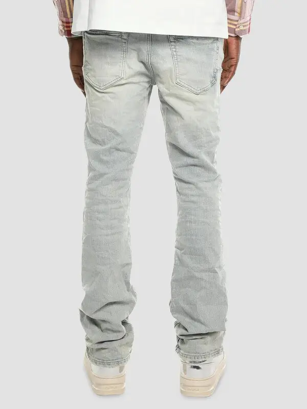 PURPLE BRAND Distressed Stretch-skinny Jeans - Light Indigo