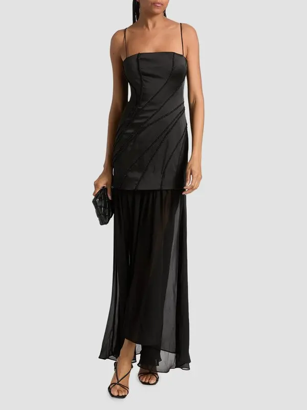 Significant Other Gaia Beaded Maxi Dress - Black