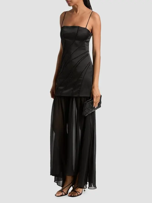 Significant Other Gaia Beaded Maxi Dress - Black