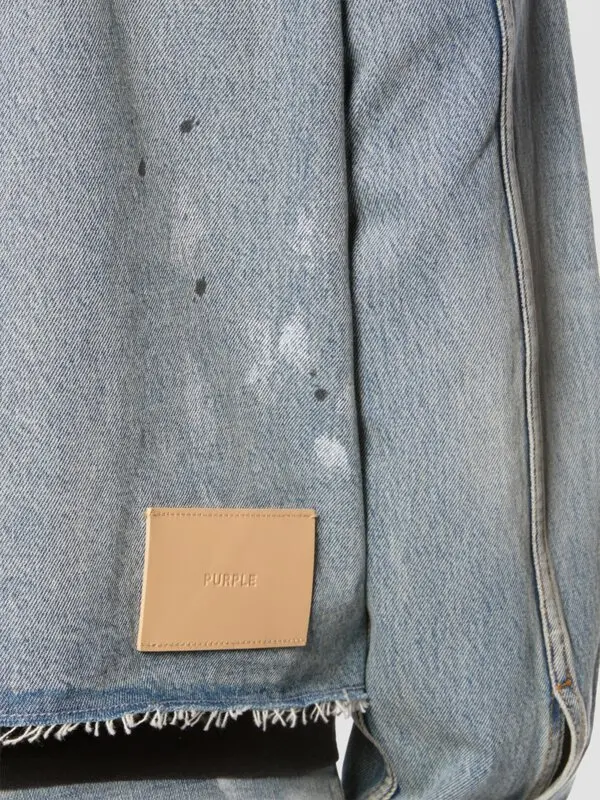 PURPLE BRAND Distressed Denim Jacket
