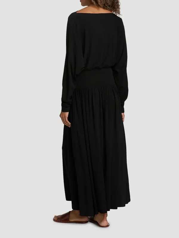TOTEME Boatneck Jersey Maxi Dress