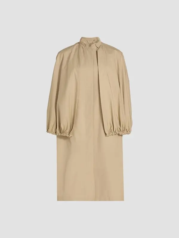 TOTEME Detachable Cape Cotton Coat