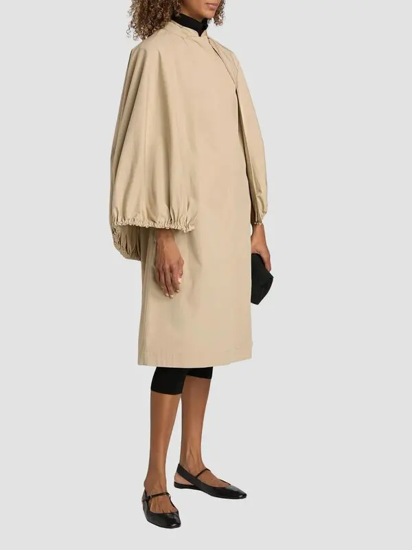 TOTEME Detachable Cape Cotton Coat
