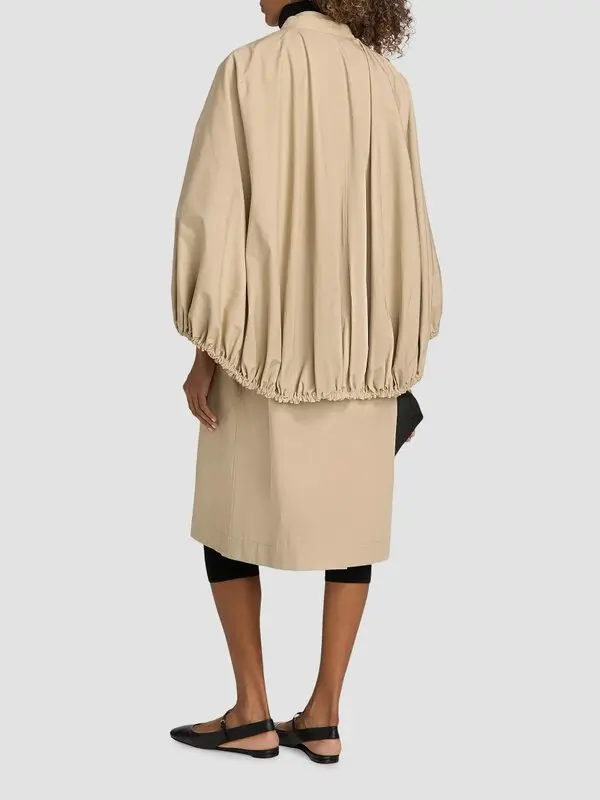 TOTEME Detachable Cape Cotton Coat