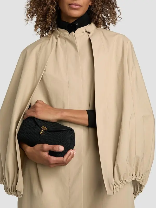 TOTEME Detachable Cape Cotton Coat