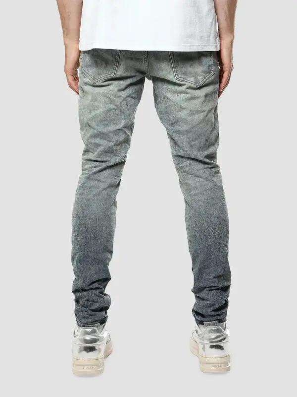 PURPLE BRAND Distressed Skinny Jeans - Light Indigo