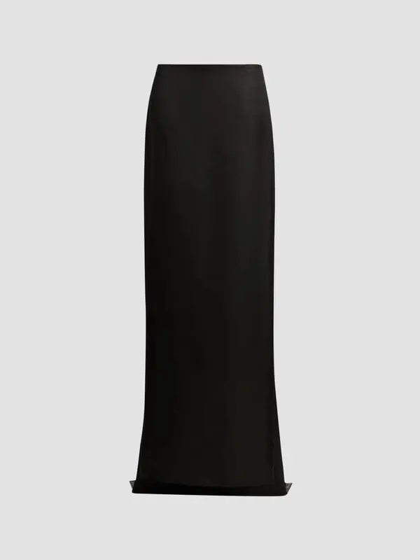 Brandon Maxwell The Monroe High-low Satin Maxi Skirt