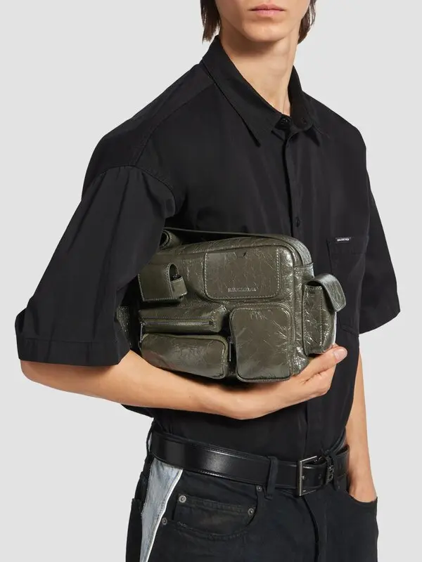 Balenciaga Superbusy Camera Bag - Khaki