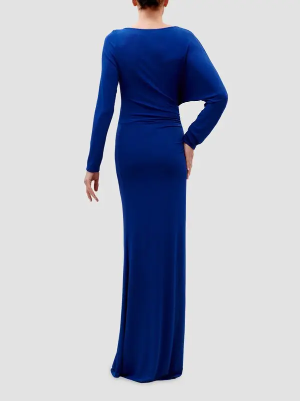Silvia Tcherassi Laken Gathered Jersey Gown