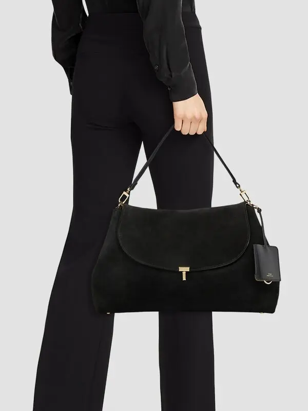 TOTEME T-lock Suede Satchel