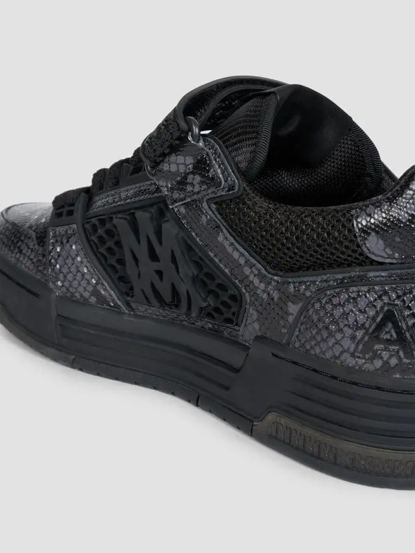 Amiri Printed Python Skel Low-top Sneakers