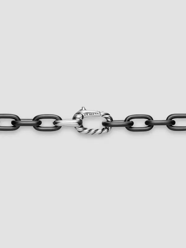 David Yurman Dy Madison Chain Necklace In Black Titanium