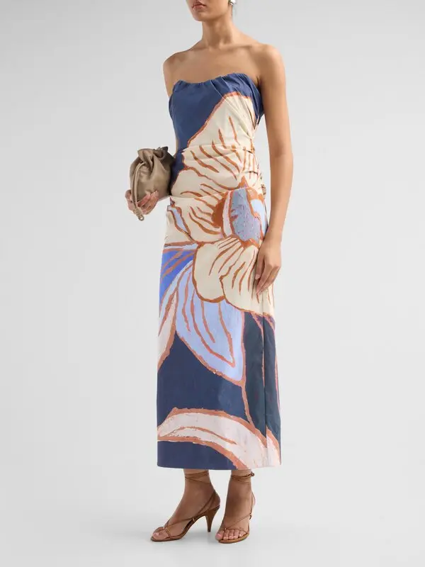 Acler Femme Fatale Glider Floral Column Maxi Dress