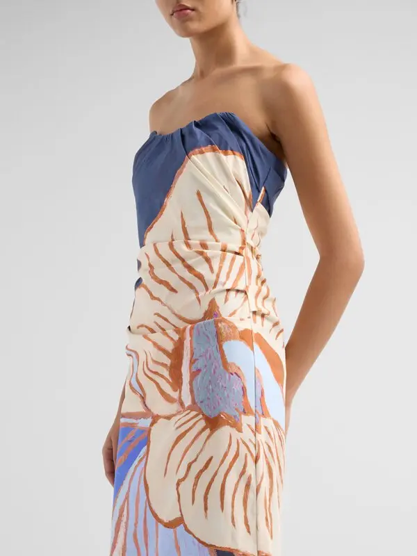 Acler Femme Fatale Glider Floral Column Maxi Dress