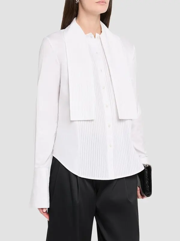 Brandon Maxwell The Inez Cotton Tuxedo Shirt