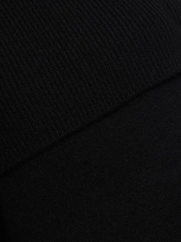 SAKS FIFTH AVENUE Cashmere Off-the-shoulder Sweater - Black