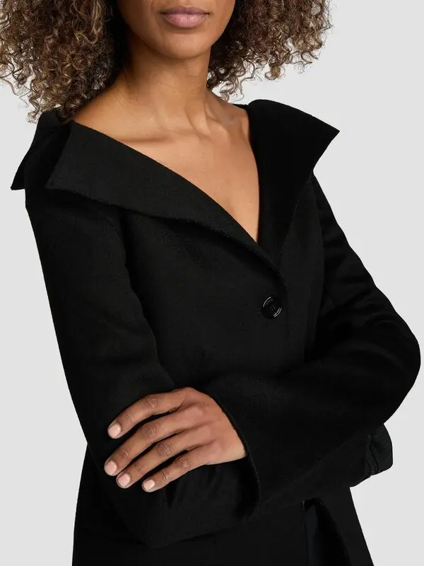 TOTEME Open Collar Wool Jacket