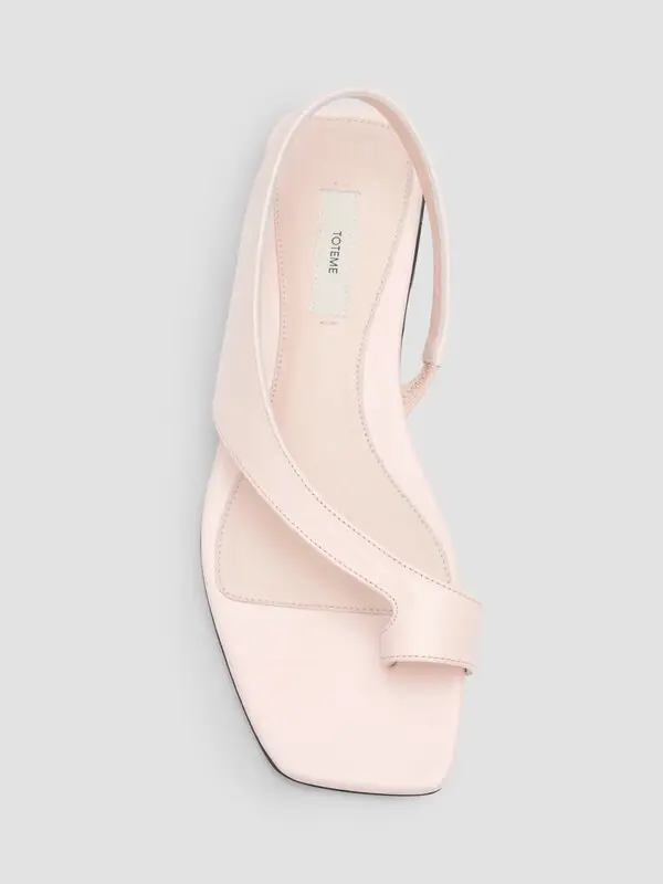 TOTEME Leather Asymmetric Sandals