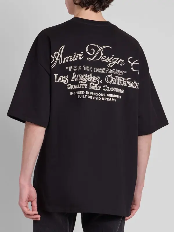 Amiri Dreamers Logo Cotton T-shirt - Black