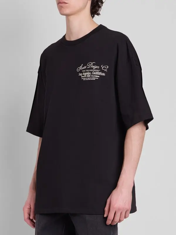 Amiri Dreamers Logo Cotton T-shirt - Black