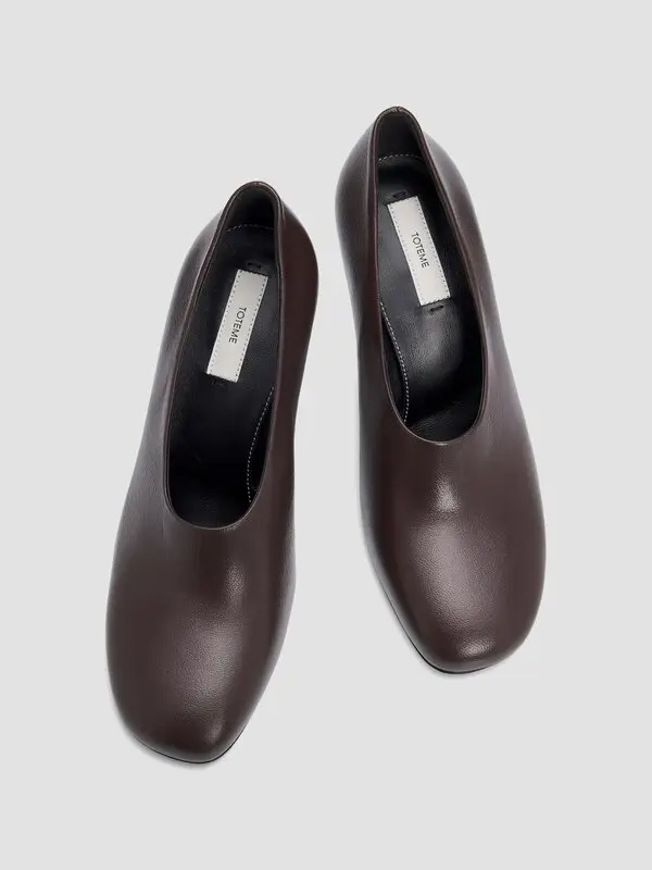 TOTEME Contour 85mm Leather Pumps