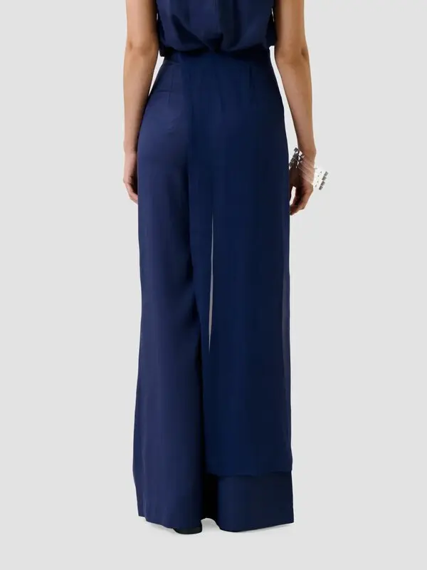 Silvia Tcherassi Gaucin Wrap Wide-leg Pants