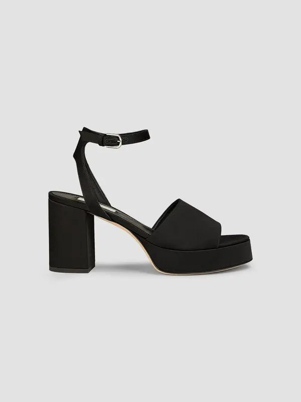 TOTEME 100mm Satin Platform Sandals