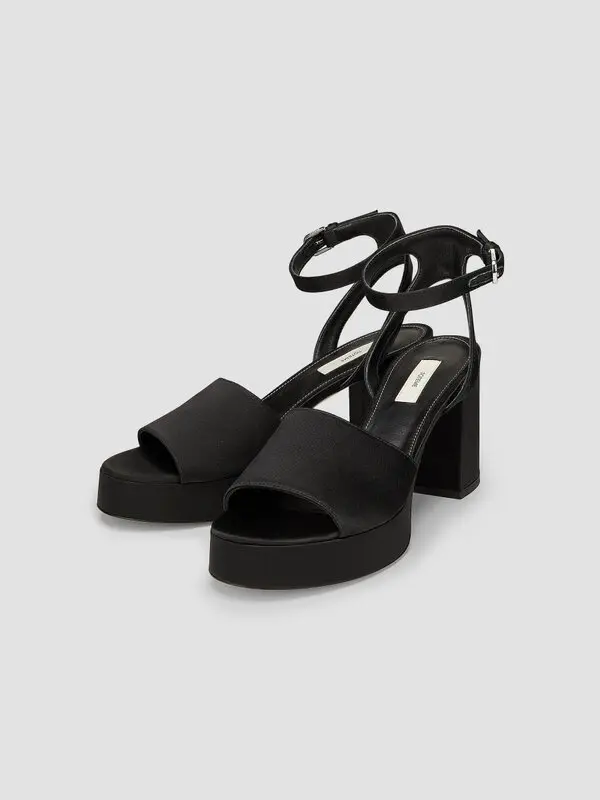TOTEME 100mm Satin Platform Sandals