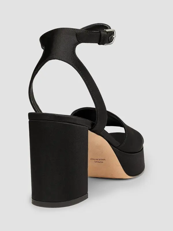 TOTEME 100mm Satin Platform Sandals