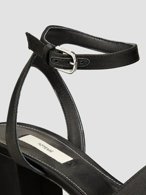 TOTEME 100mm Satin Platform Sandals