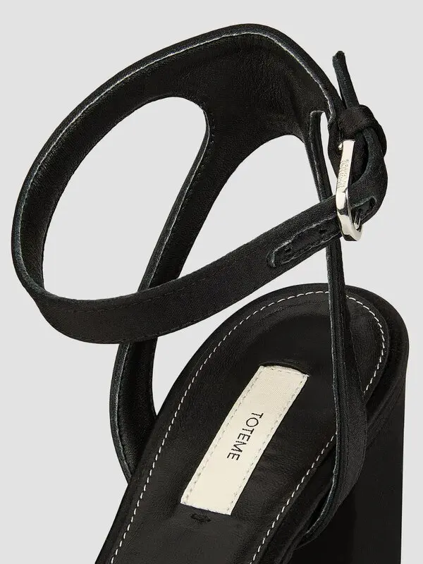 TOTEME 100mm Satin Platform Sandals
