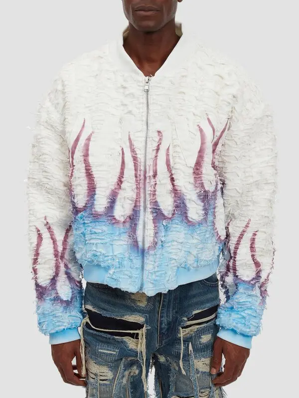 WHO DECIDES WAR Husk Flame Bomber Jacket