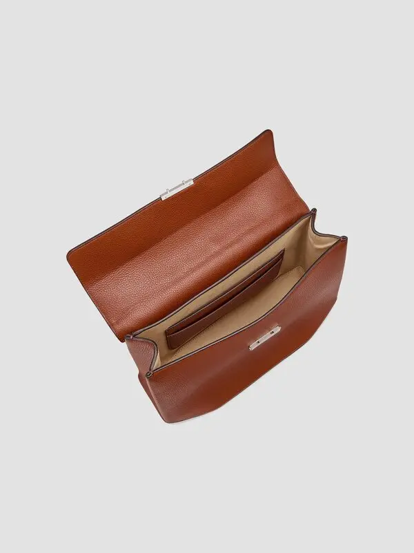 TOTEME Grained Leather Top Handle Bag