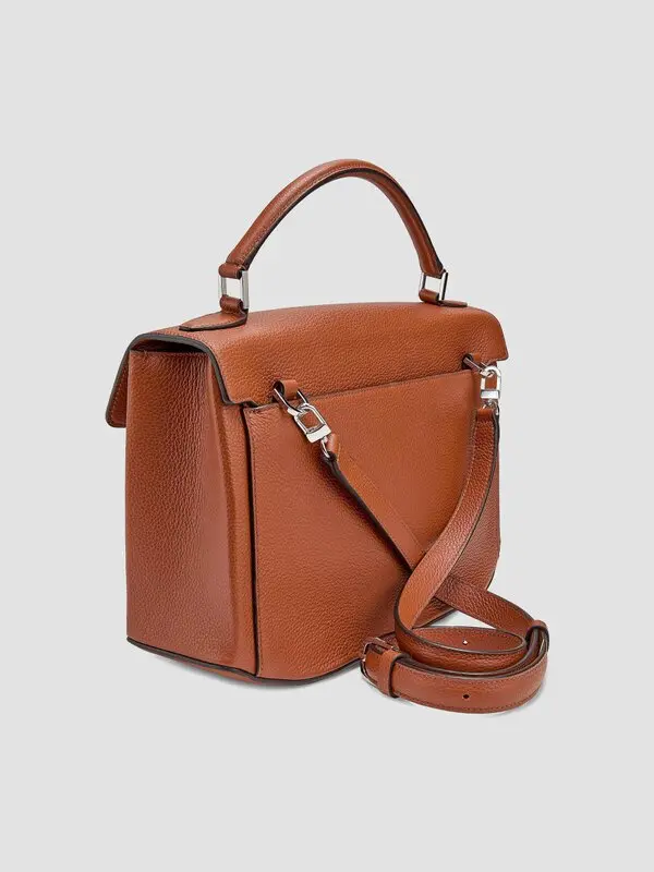 TOTEME Grained Leather Top Handle Bag