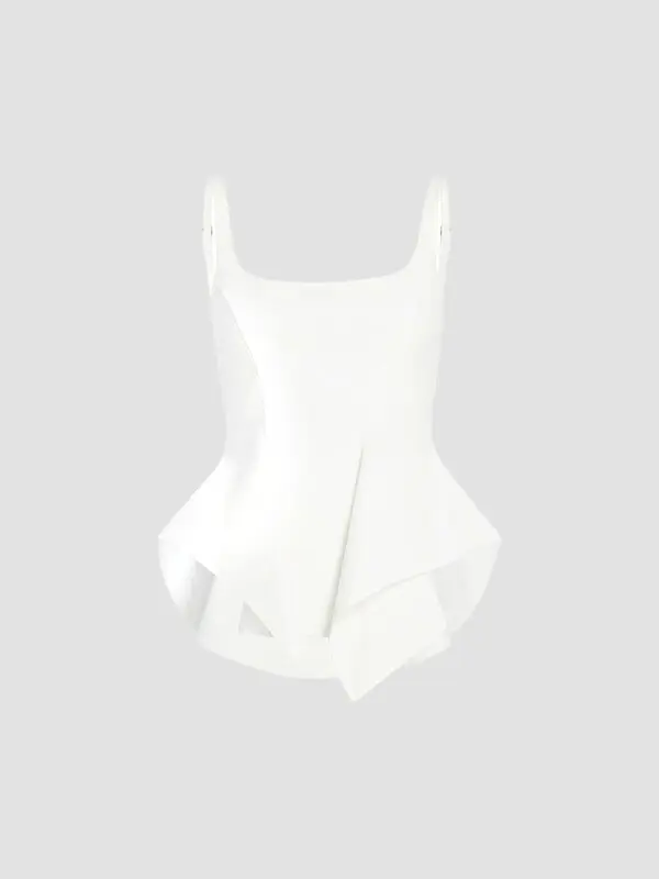 Khaite Loa Cotton Sculpted Top