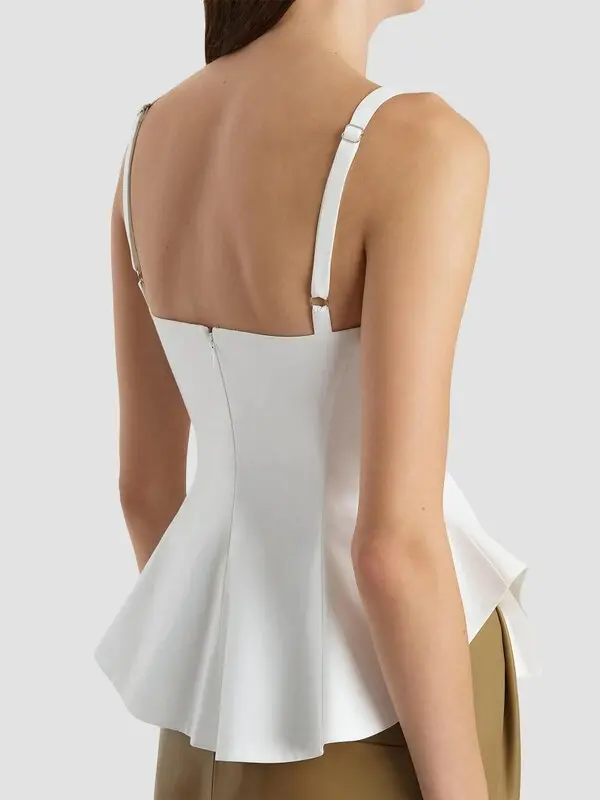 Khaite Loa Cotton Sculpted Top