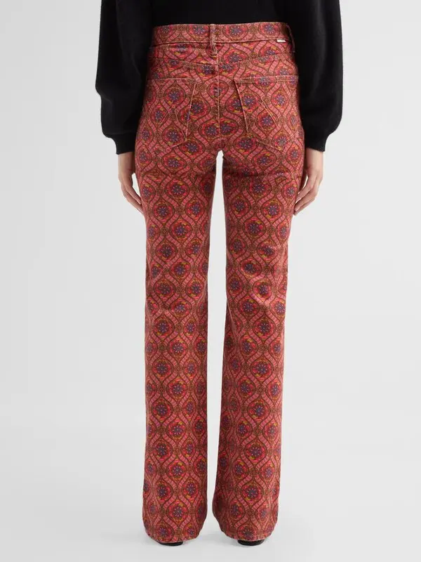 MOTHER The Kick It Printed Jeans