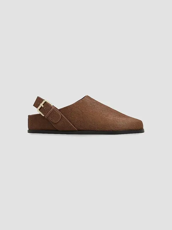 A.emery Louis Calf Hair Clogs - Pecan