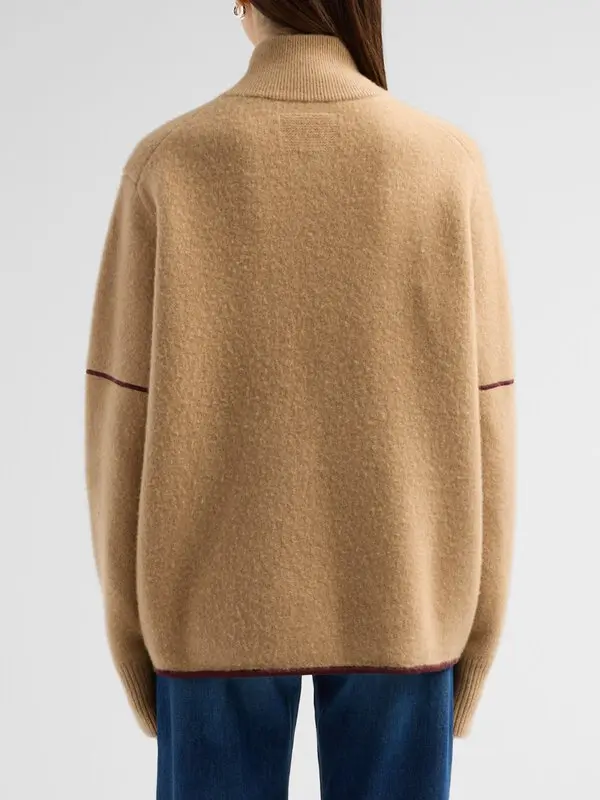 Guest In Residence Louis Felted Wool-cashmere Zip-front Jacket